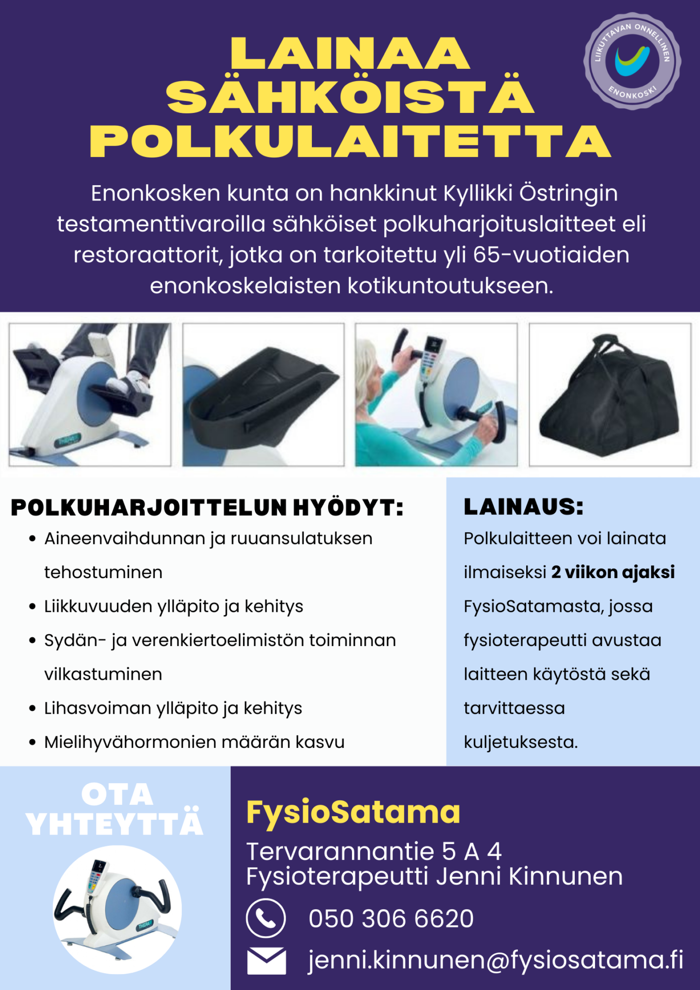 Lainattavat liikuntavälineet - Enonkoski